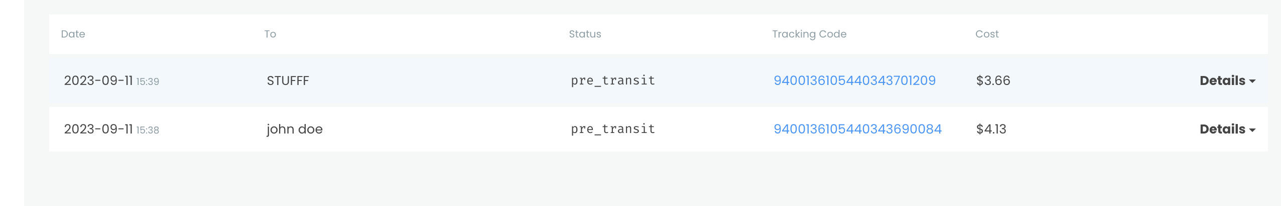 Generate a Shipments Report – EasyPost Support