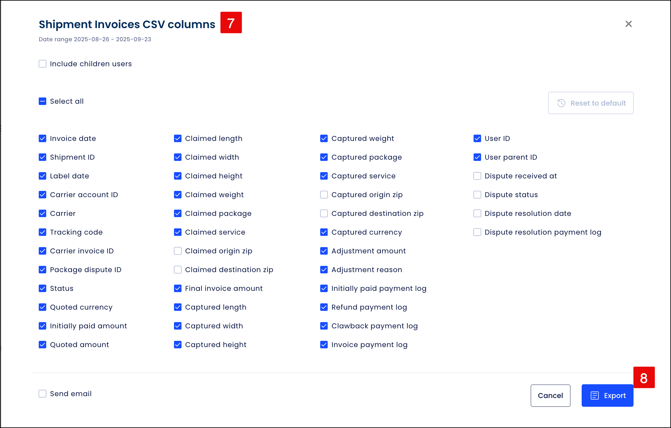 Adjustments Report – EasyPost Support